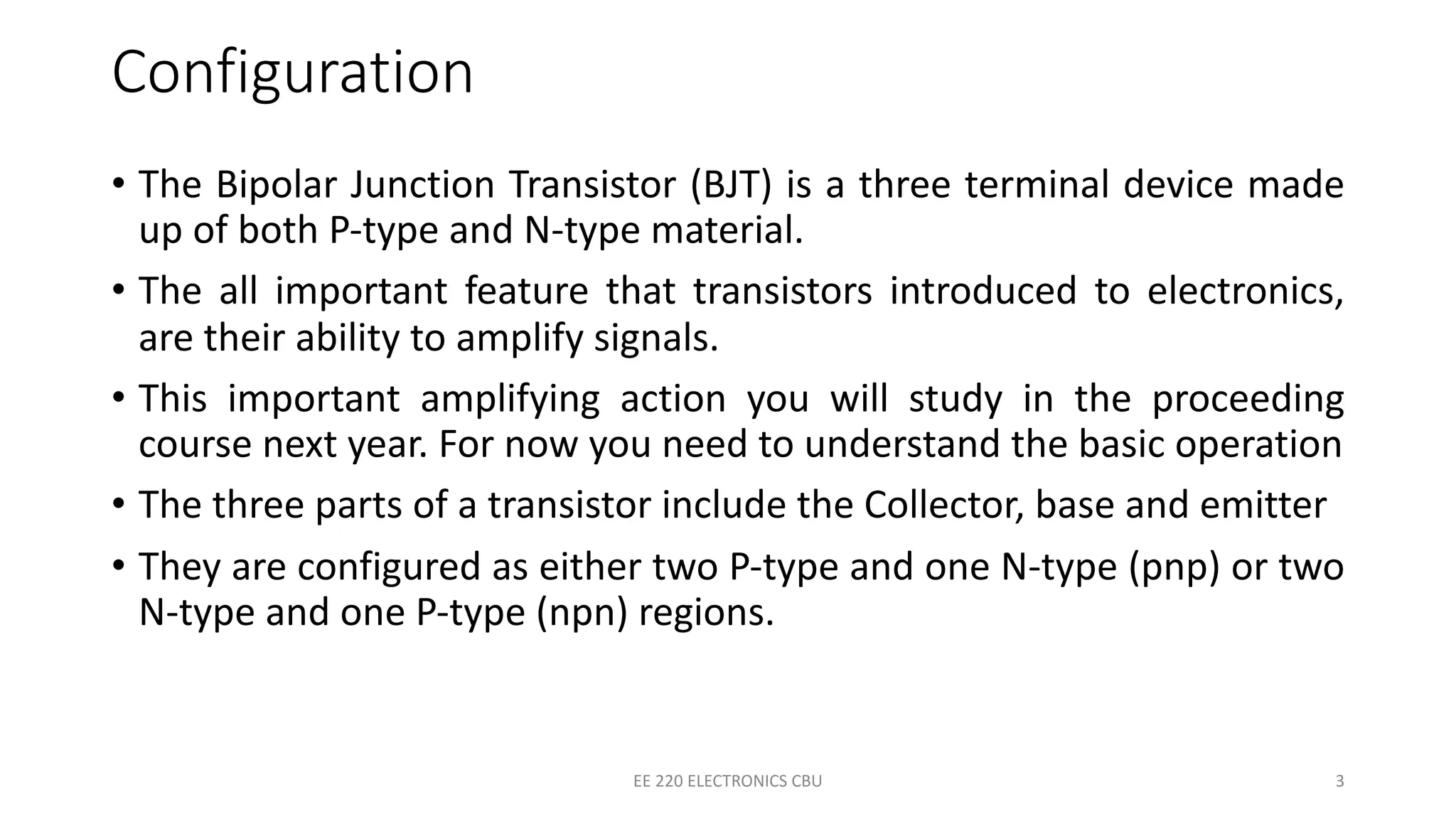 4 Transistor Theory Bipolar Junction Transistors | PDF