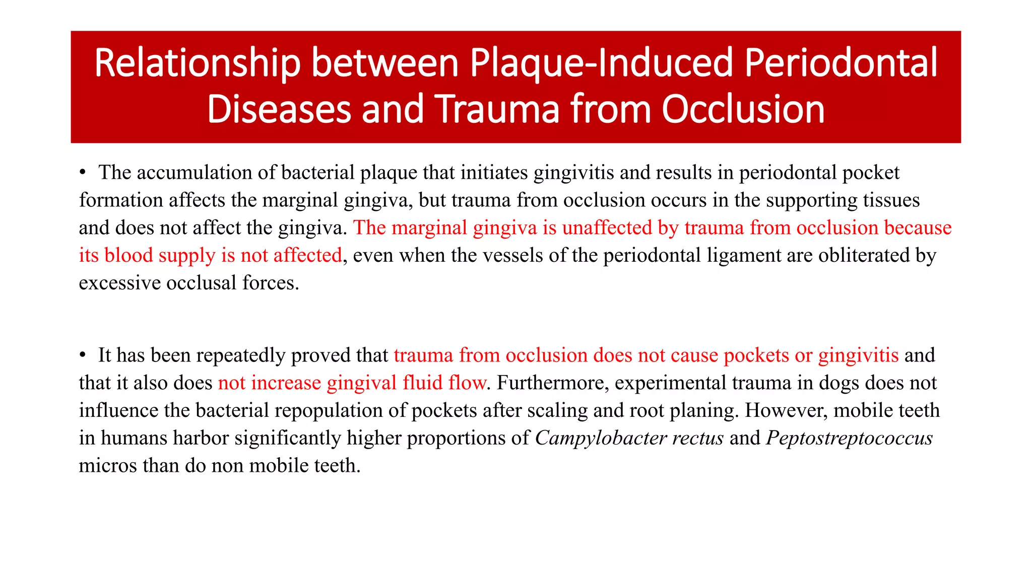 Trauma from Occlusion | PDF