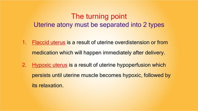 Postpartum Hemorrhage / 4T's Plus Model / Lower Uterine Segment ...