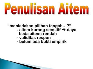 penulisan aitem statistika inferesnsialj | PPT