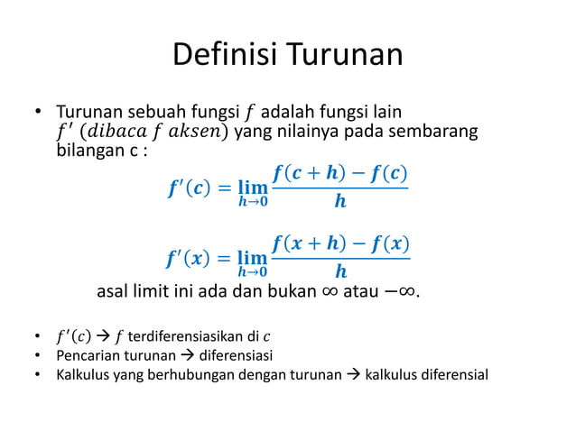 4 turunan | PPT