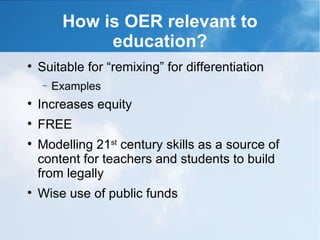 Remixing Open Educational Resources for Your Classroom | PPT