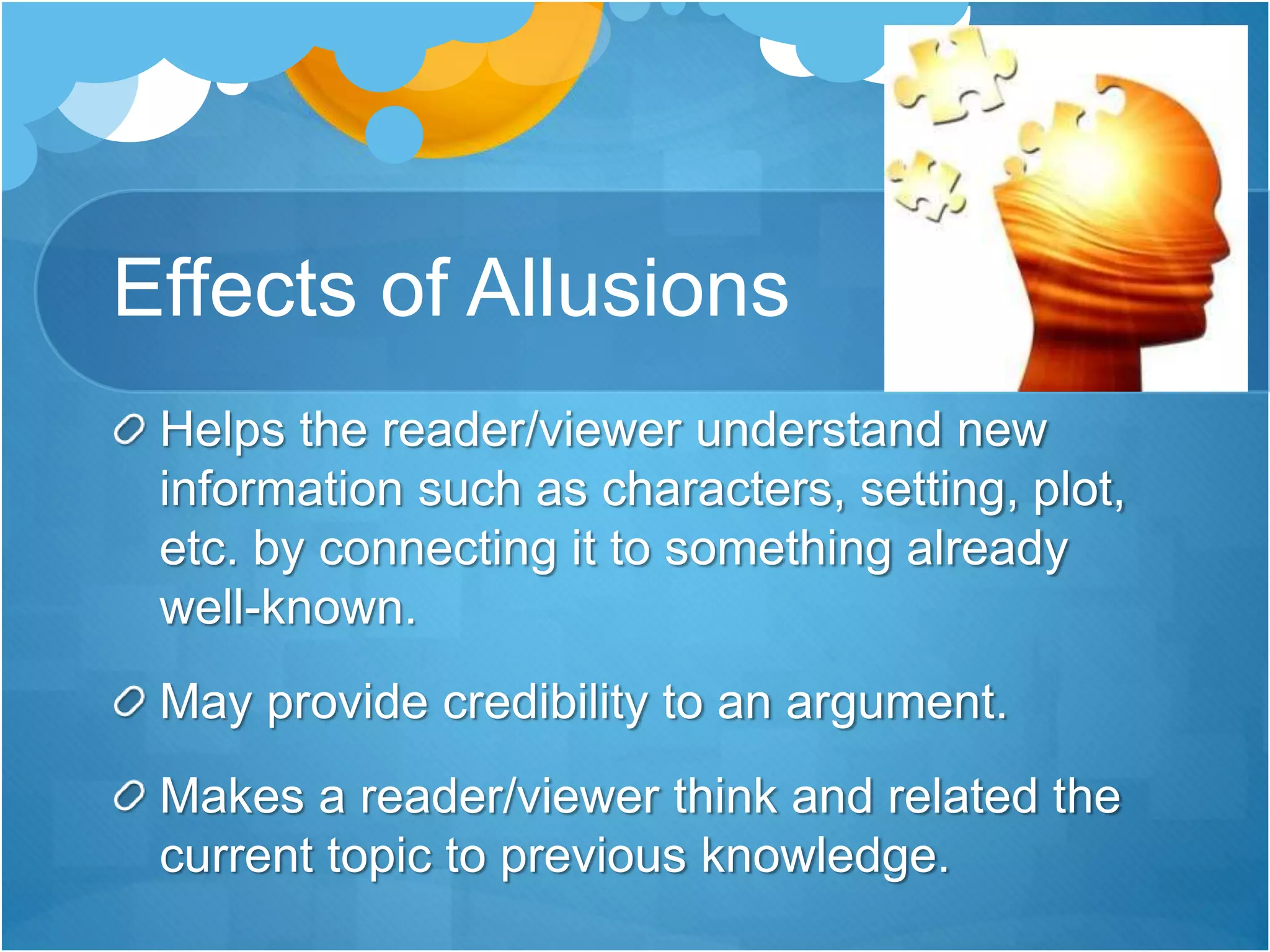 Types of allusion | PPTX