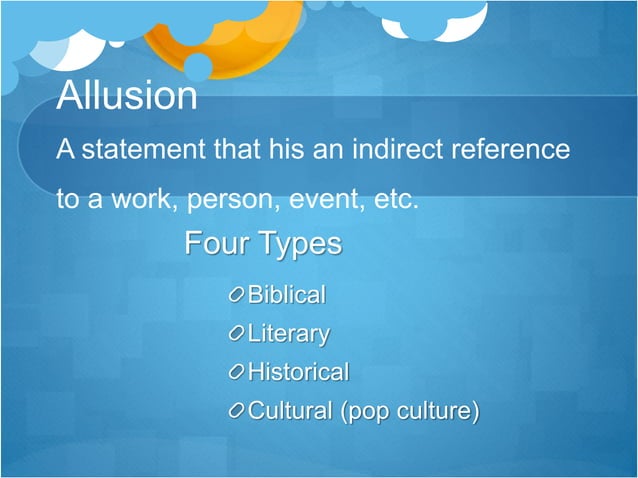 Types of allusion | PPT