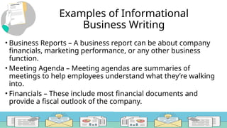 The 4 Types of Business Writing That Matter | PPTX