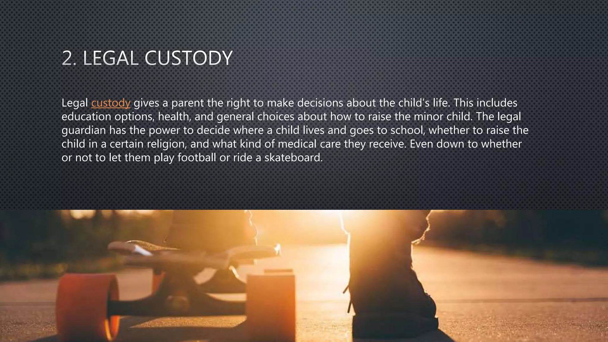 4 Types of Child Custody | PPTX