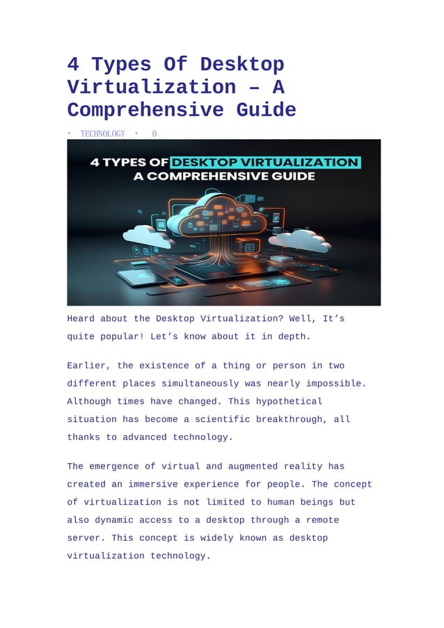 4 Types Of Desktop Virtualization .pdf
