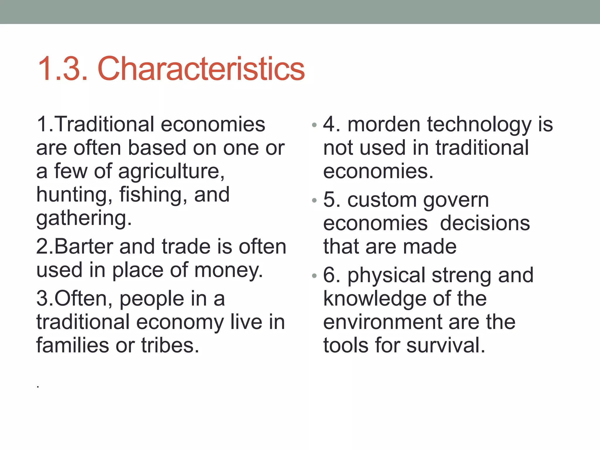 4 types of economy | PPTX