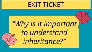 4 Types of Genetic Inheritance Science Presentation in Blue Yellow Flat ...