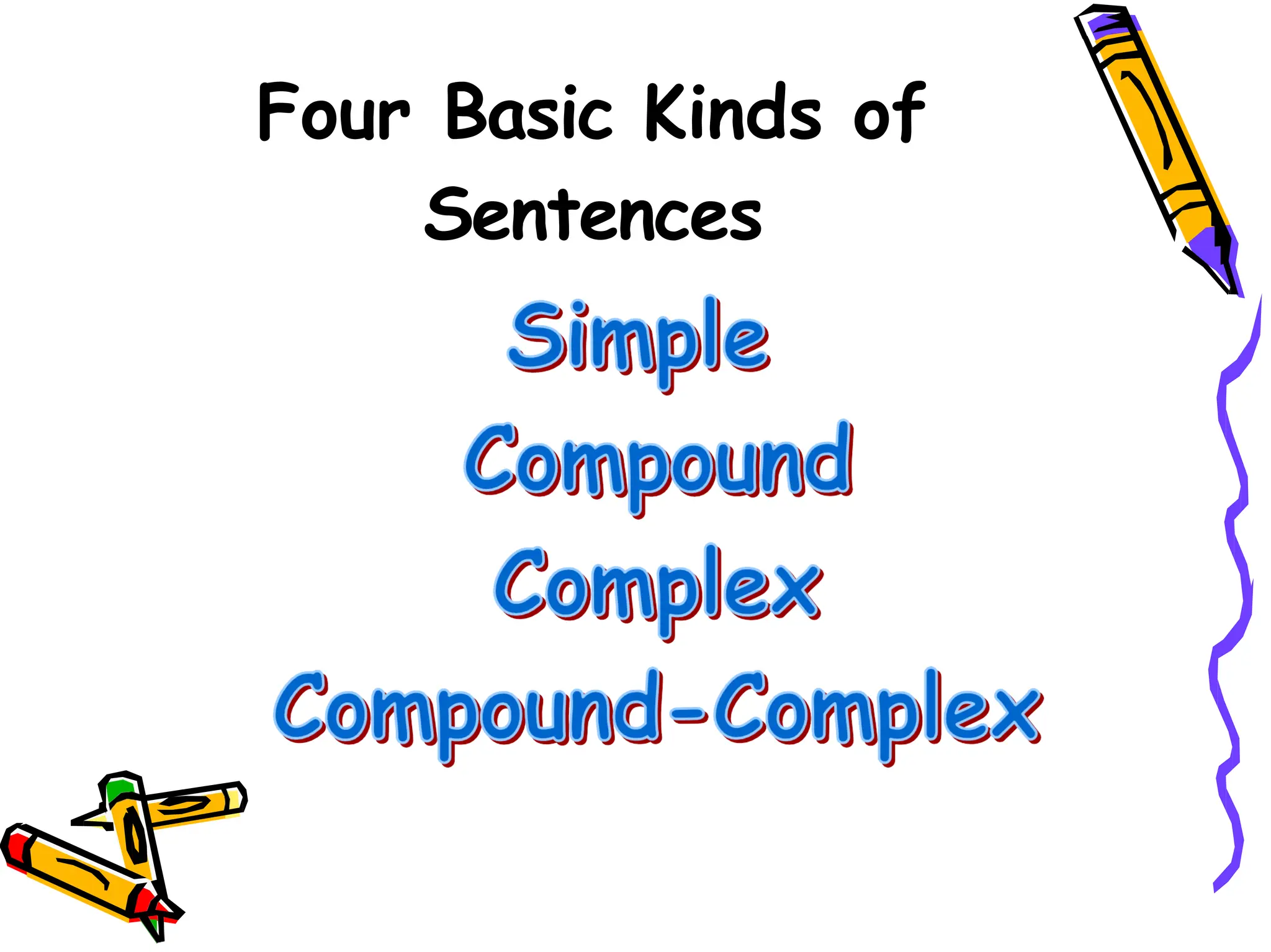 Sentence Structure: 4 types of sentences | PDF