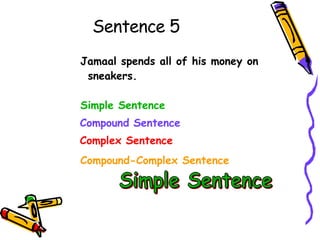 Sentence Structure: 4 types of sentences | PDF