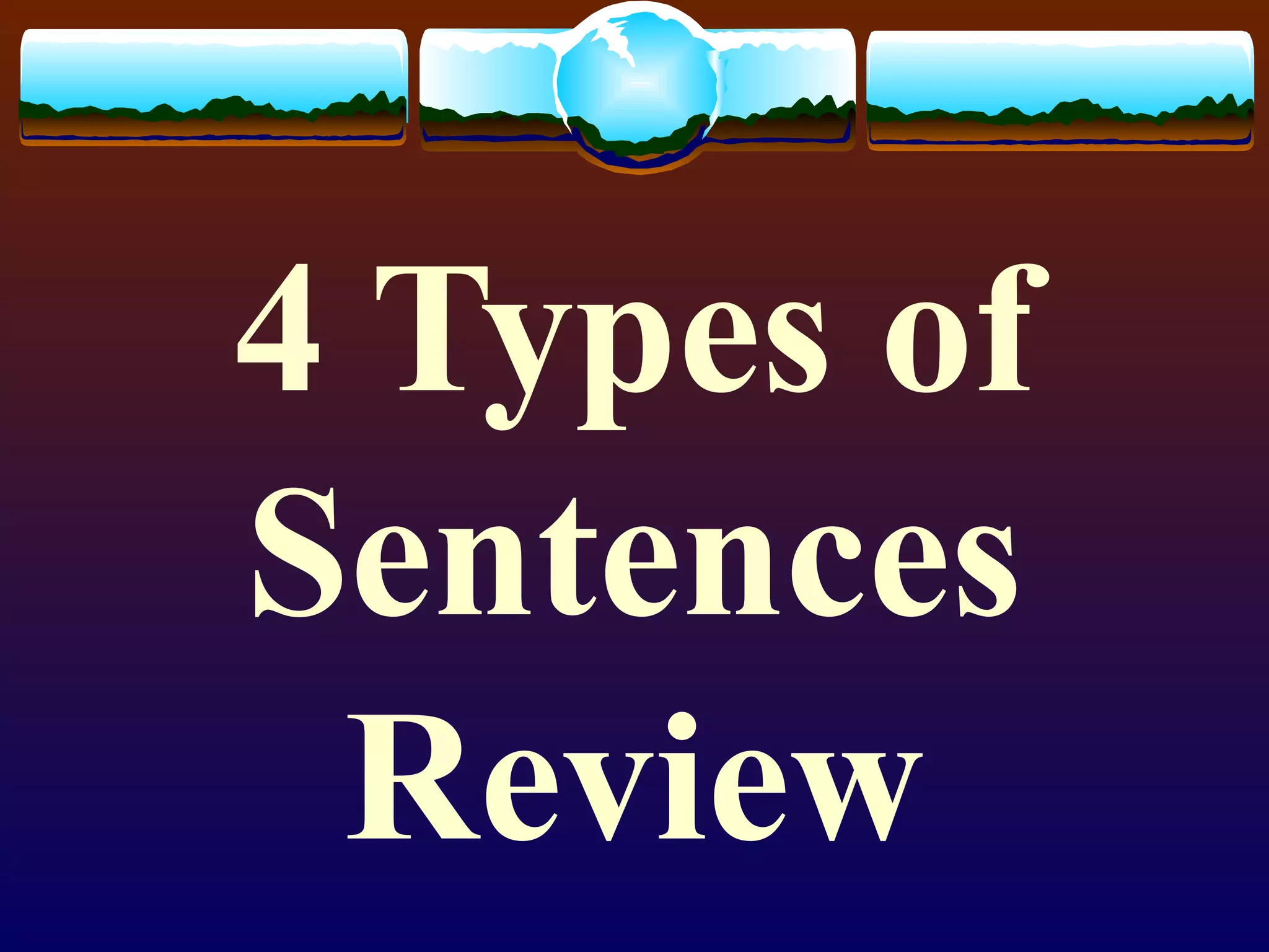 4 types of sentences review | PPT