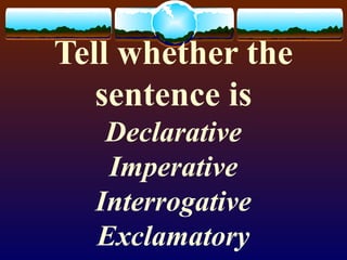 4 types of sentences review | PPT