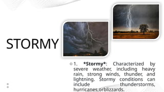 4TYPESOFWEATHER - humss types of wether ppt | PPT