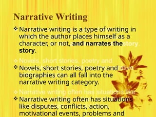 Understanding the Four Main Types of Writing Styles: Narrative ...