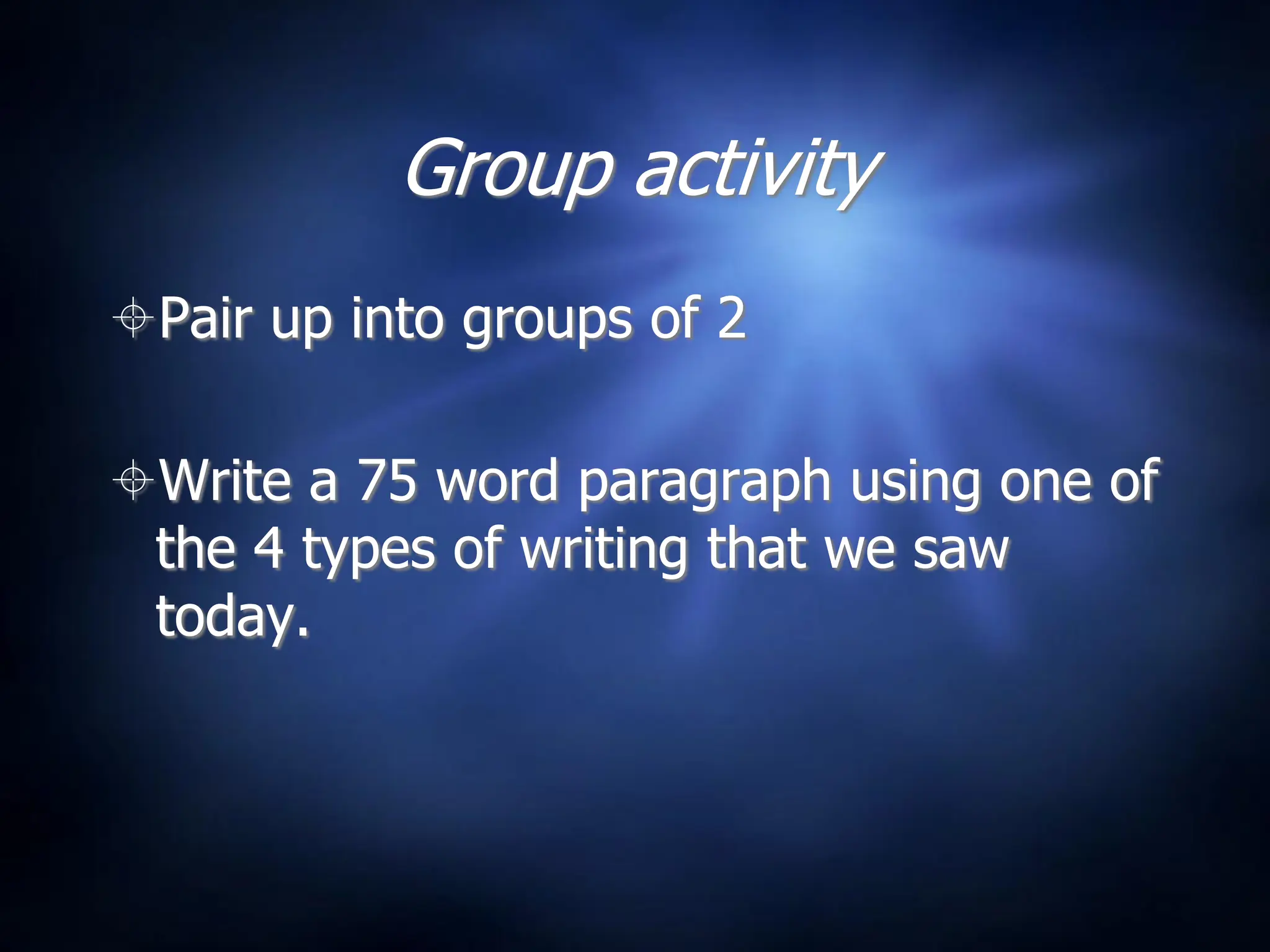 4 types of writing narrative, descriptive, expository, persuasive | PDF