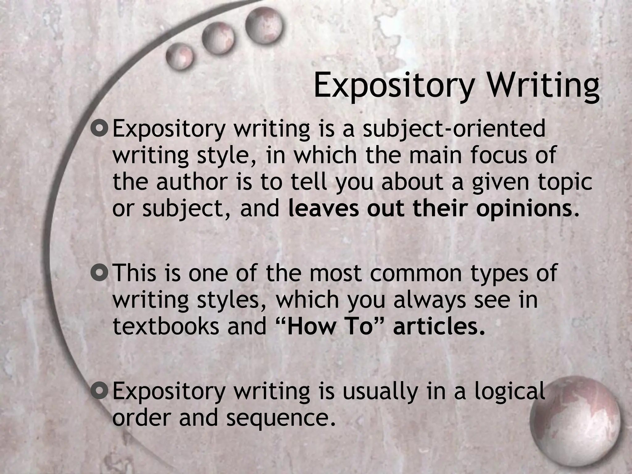 4 types of writing narrative, descriptive, expository, persuasive | PDF ...