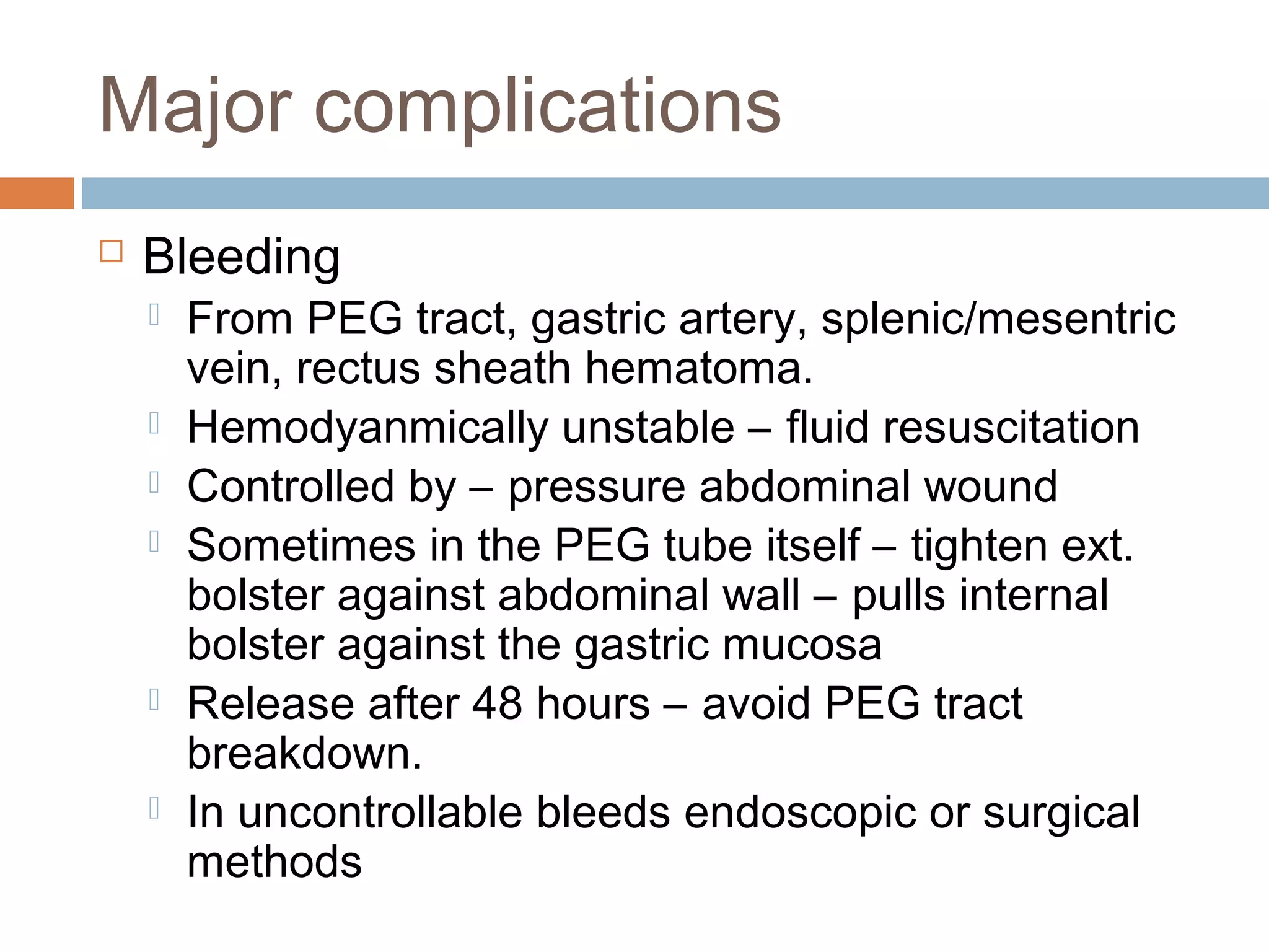 percutaneous endoscopic gastrostomy | PPT