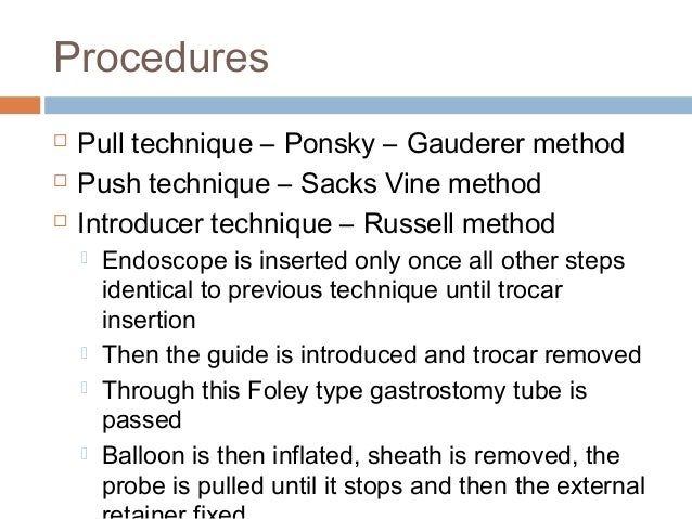 percutaneous endoscopic gastrostomy