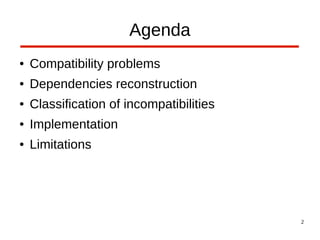 Software Components Compatibility Verification Based on Static Byte-Code Analysis | PDF