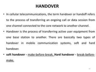 Macrocell Femtocell LTE Network Handover Decision Algorithm by Umar Danjuma Maiwada.ppt