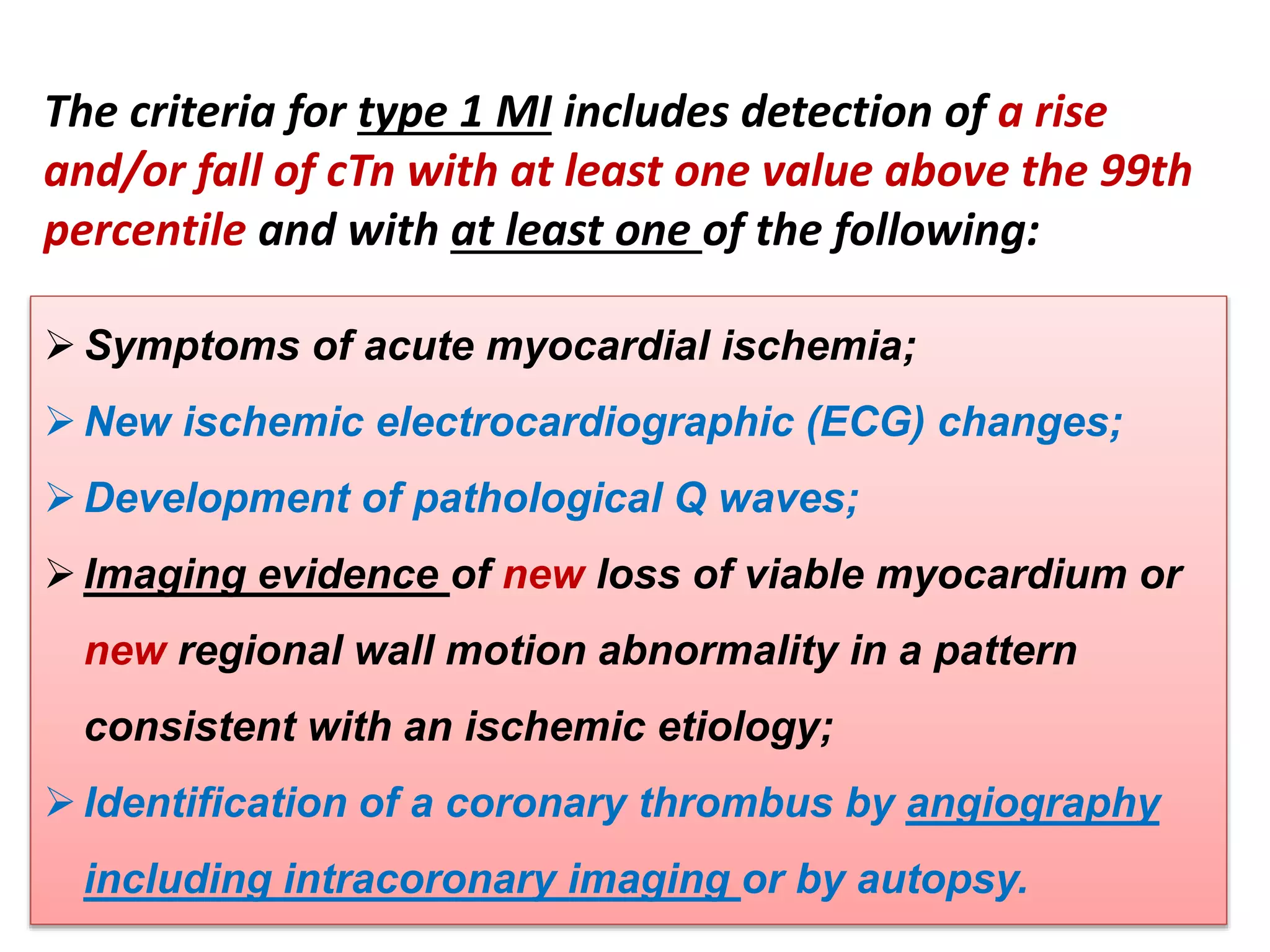 Fourth Universal Definition Of Myocardial Infarction (2018) | PPTX