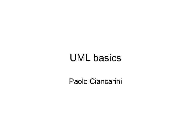 4 (uml basic) | PDF | Technology & Computing