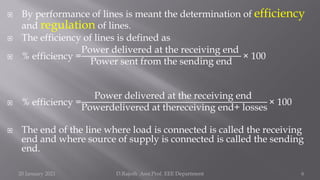 PERFORMANCE OF TRANSMISSION LINES: | PDF