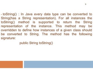 4Unit - 2 The Object Class.pptx
