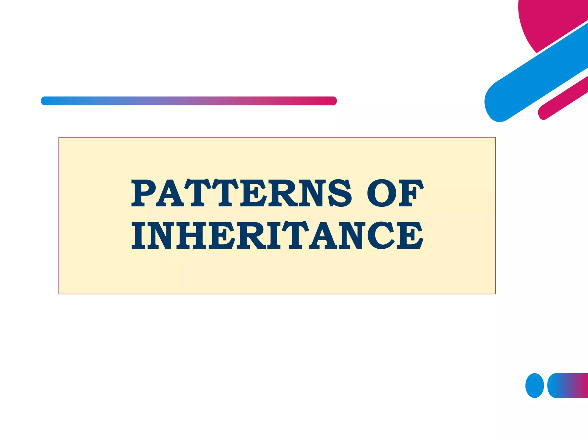 4 Unit - I Chromosomal aberrations, Patterns of Inheritance.pptx | Genetics | Science