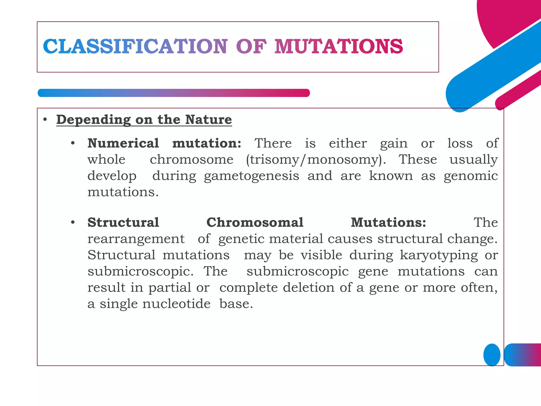 4 Unit - I Chromosomal aberrations, Patterns of Inheritance.pptx | Genetics | Science