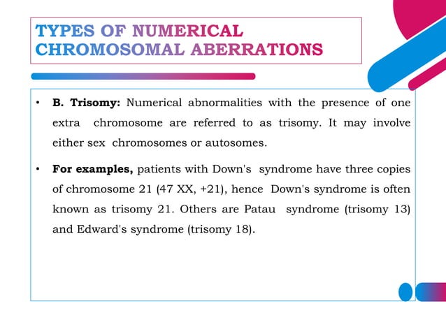 4 Unit - I Chromosomal aberrations, Patterns of Inheritance.pptx | Genetics | Science