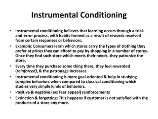 Learning - Consumer Behavior | PPTX