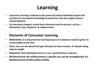 Learning - Consumer Behavior | PPTX