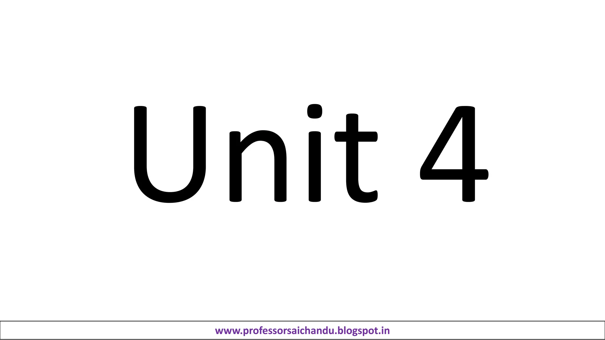 4 unit imst by professor sai chandu | PPTX