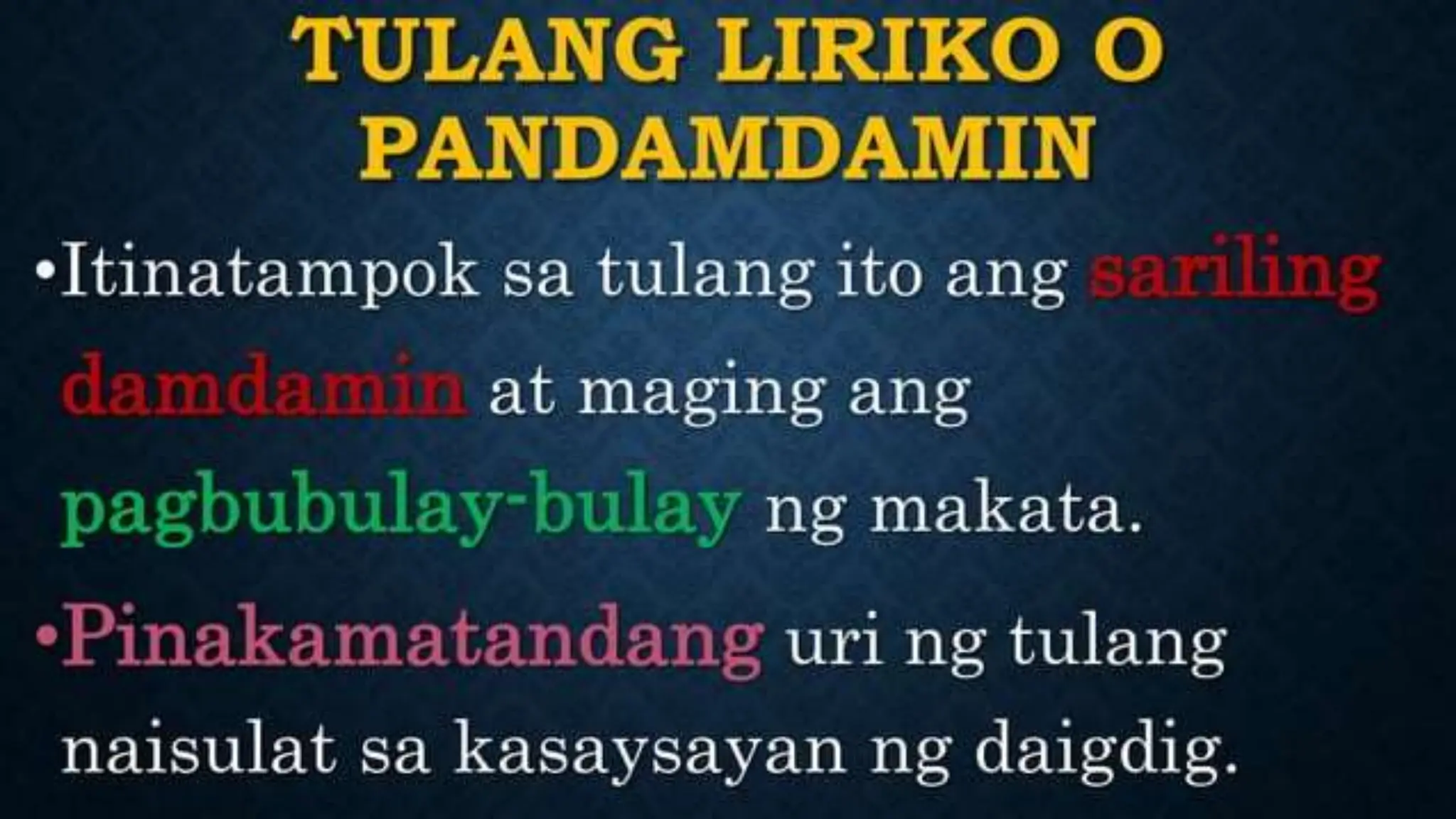 Mga Uri ng Tula, Mga Uri ng Tula, Mga Uri ng Tula | PPT