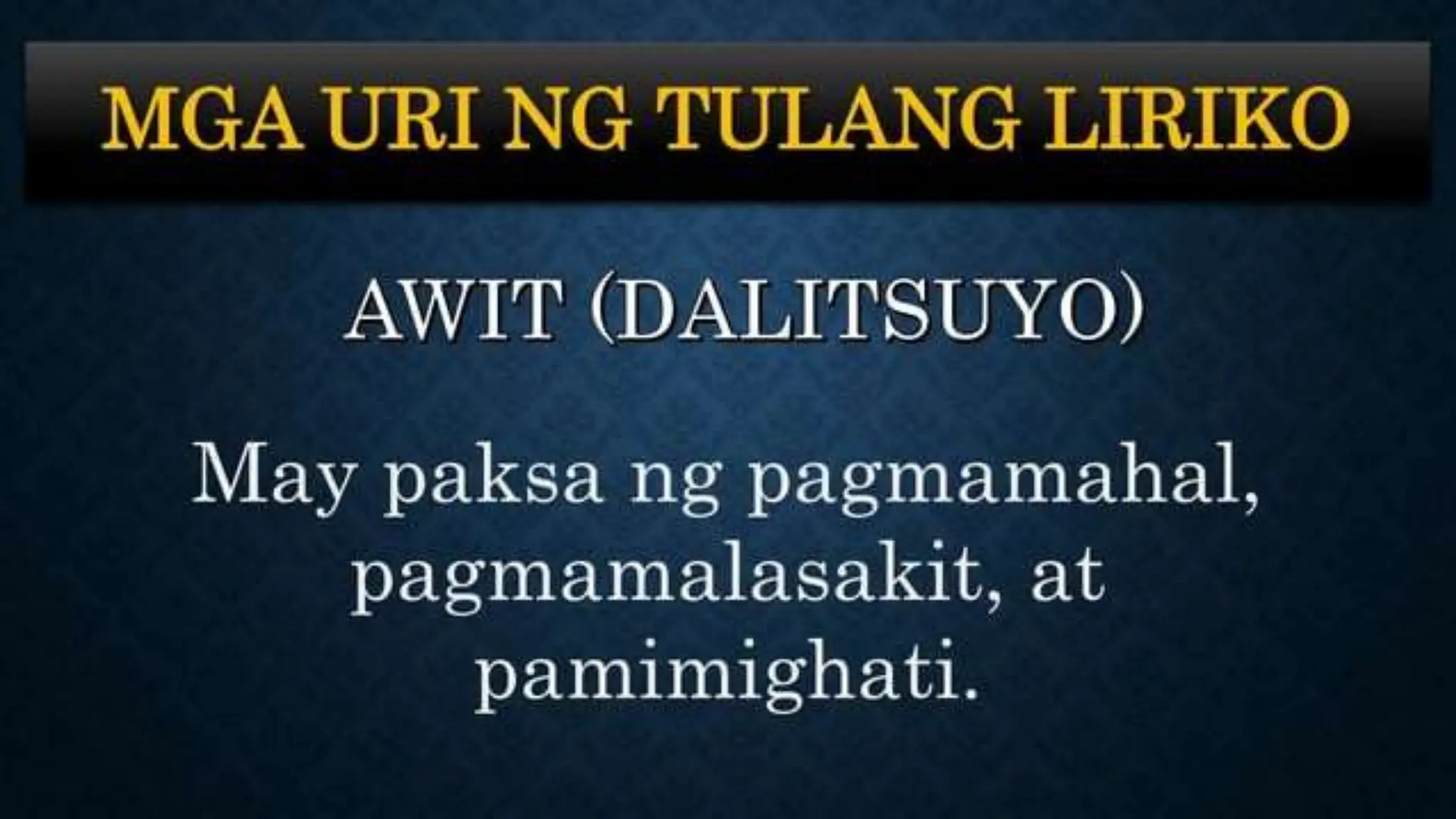 Mga Uri ng Tula, Mga Uri ng Tula, Mga Uri ng Tula | PPT
