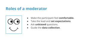 Usability Testing Moderator | PPT