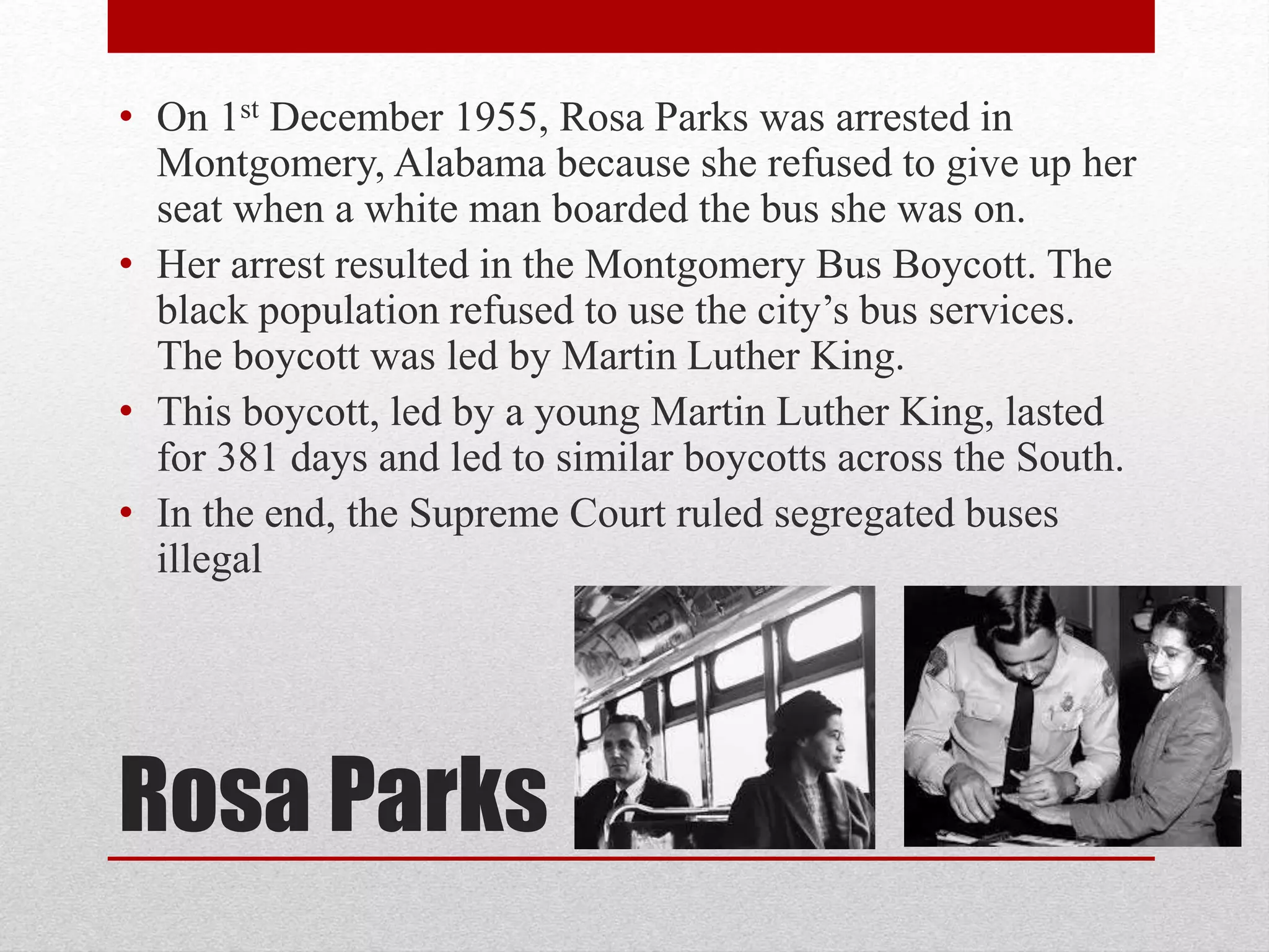 US civil rights Movement | PPTX