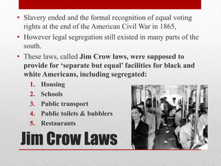 US civil rights Movement | PPTX