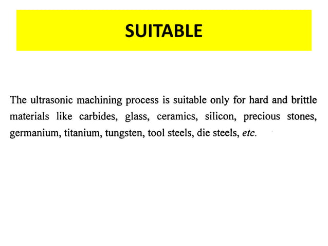 Ultrasonic Machining Process | PPTX