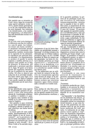 Amebas de vida libre | PDF