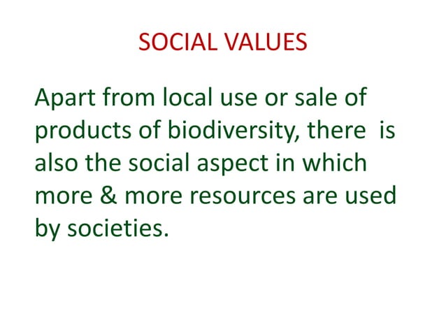 4 value of biodiversity | PPT