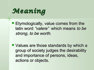 4 values | PPT