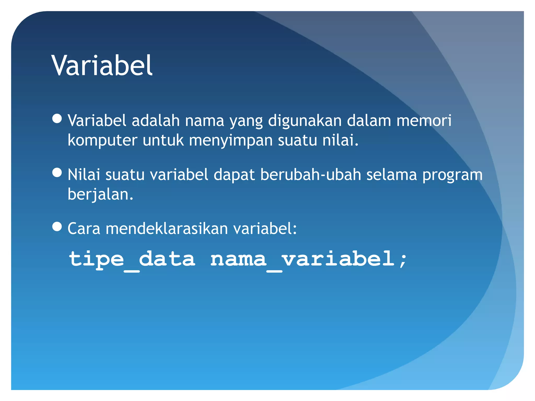 4 variabel konstanta-tipe-data | PPT