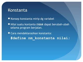 4 variabel konstanta-tipe-data | PPT