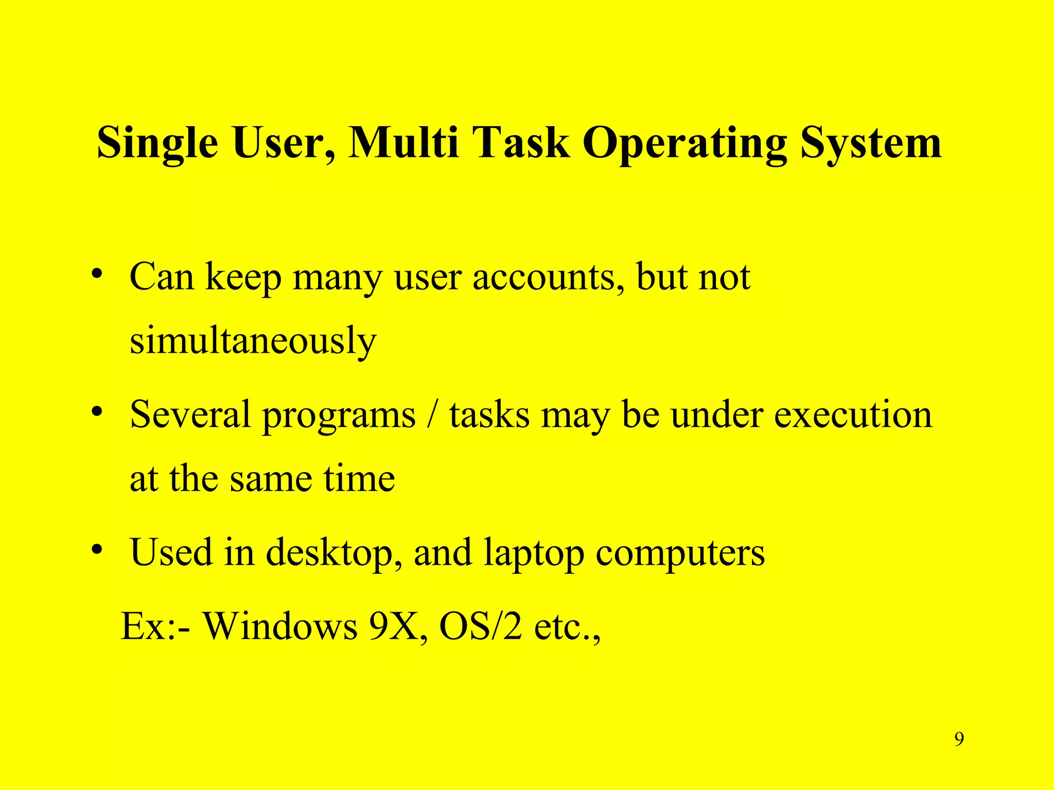 4 various operating systems | PPT | Operating Systems | Computer ...