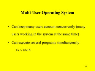 4 various operating systems | PPT