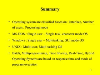 4 various operating systems | PPT | Operating Systems | Computer ...