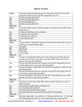 Hoán vị gen | PDF